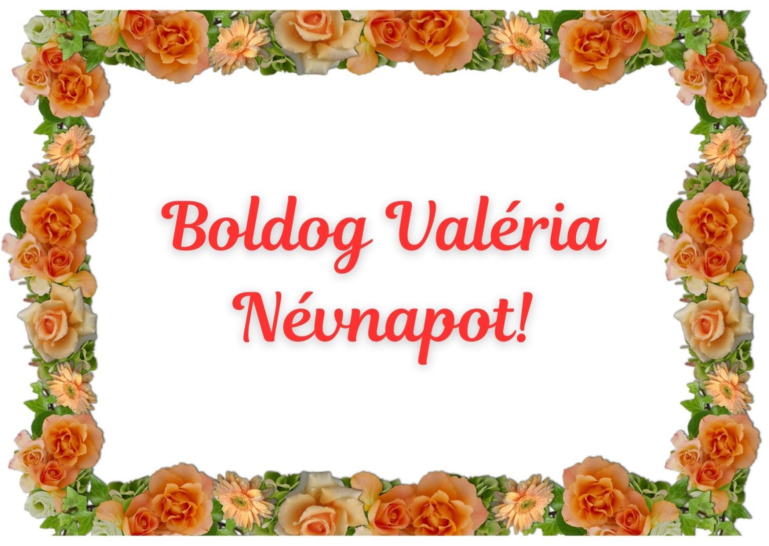 Valéria névnapra képeslap - Névnapi képeslapok